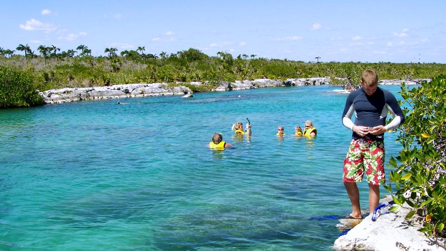 Yalku Lagoon in Akumal, Mexican Caribbean